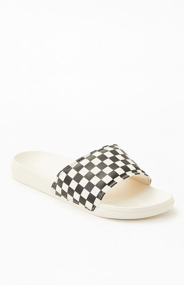 Vans Women's Checker La Costa Slide Sandals | Pacsun