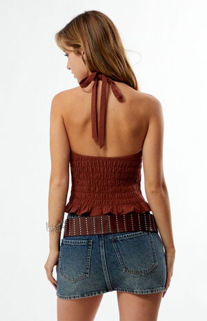 Your Favorite Liz Smocked Halter Top | PacSun