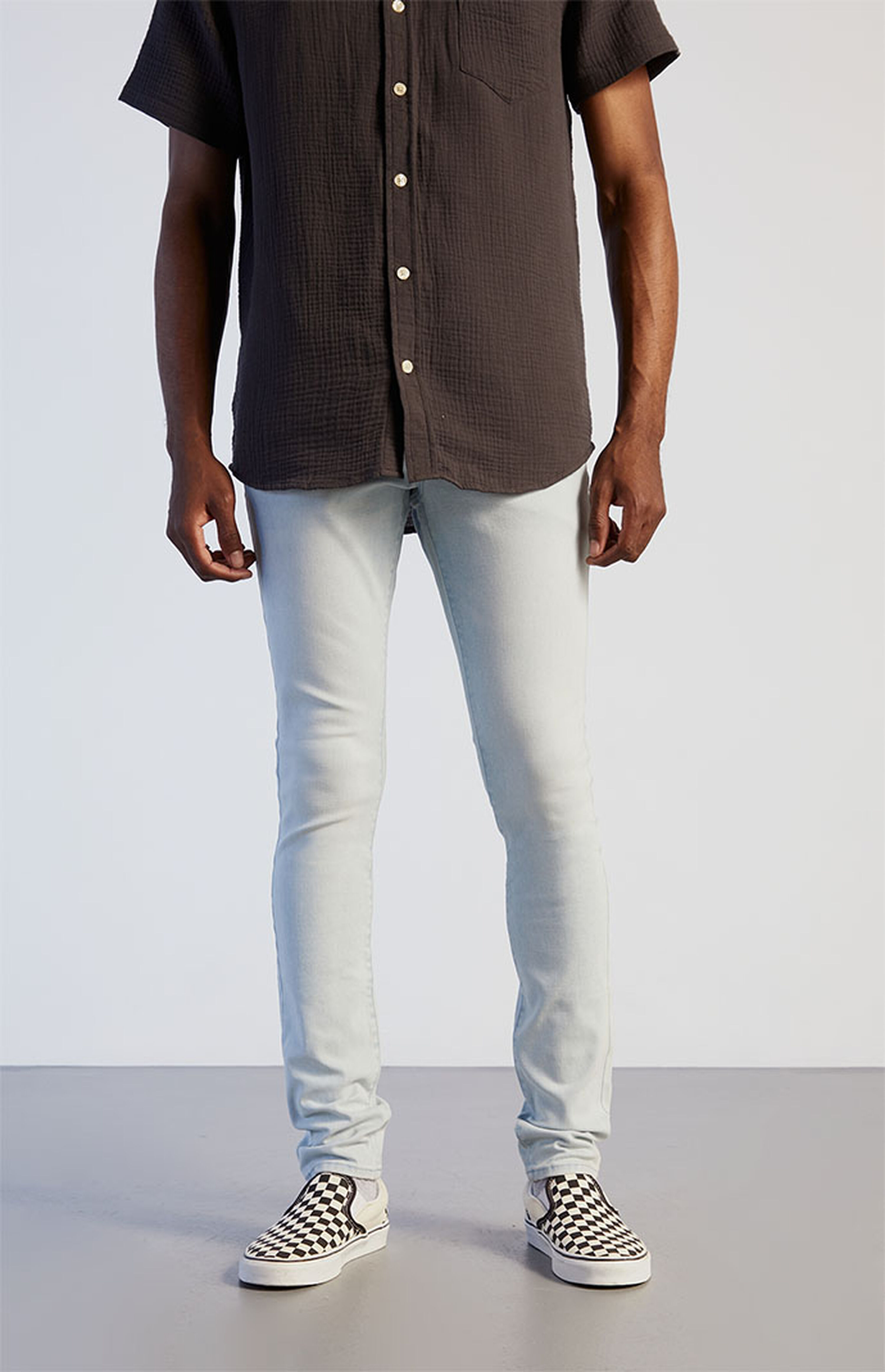 Pacsun Light Indigo Stacked Skinny Jeans | Pacsun