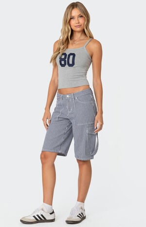 Edikted Friday Striped Low Rise Cargo Shorts | PacSun