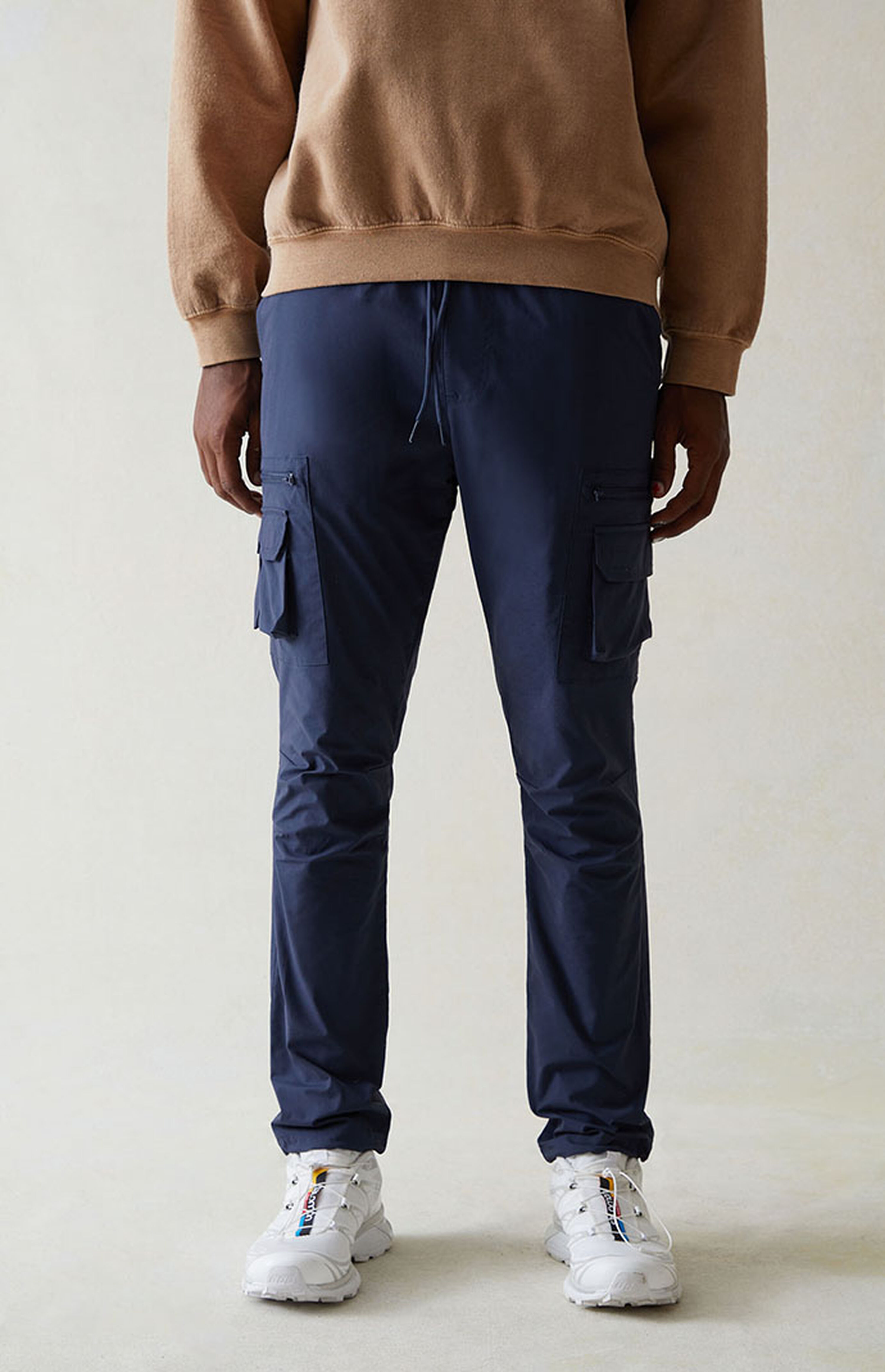 Pacsun Eco Stretch Blue Slim Cargo Pants | PacSun