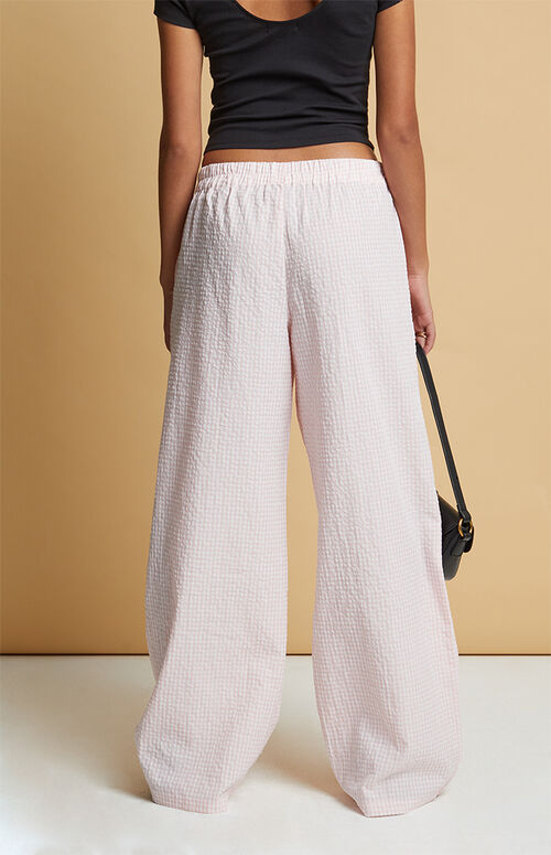 Beverly and Beck Pink Gingham Boxer Pajama Pants | Pacsun