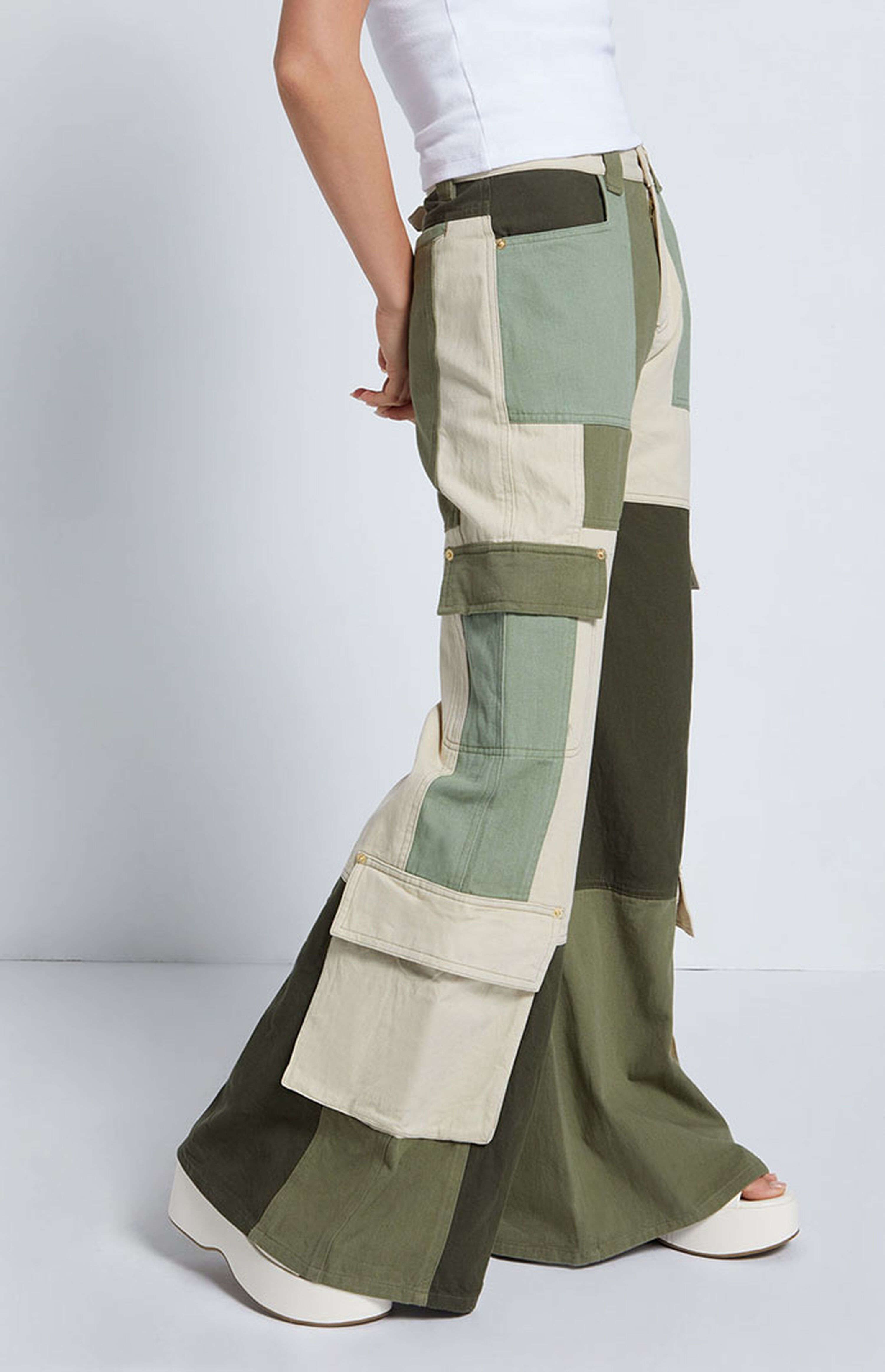 JGR & STN Colorblock Miller Wide Leg Cargo Pants | PacSun