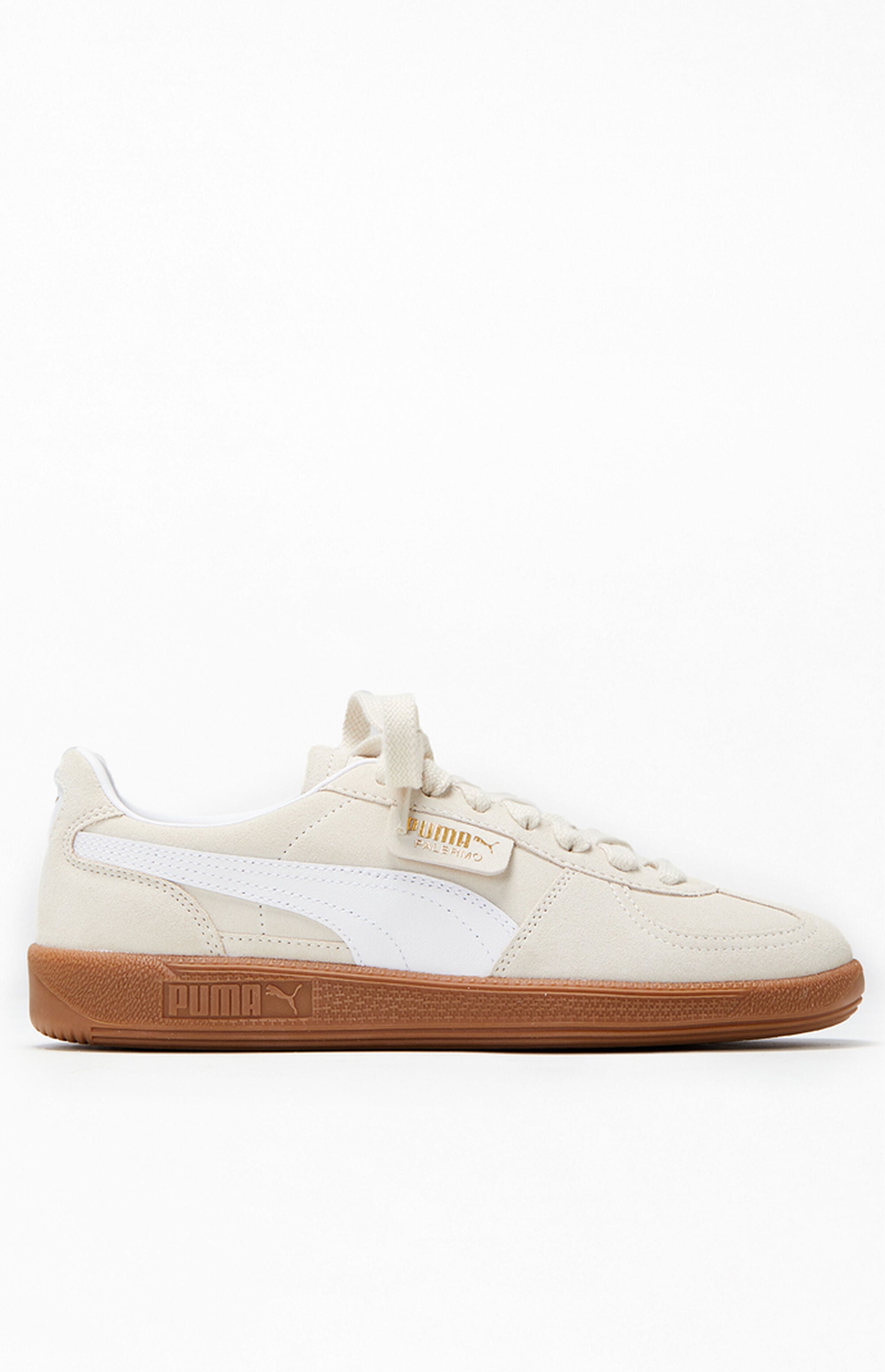 Puma Women's Cream Palermo Sneakers | Pacsun