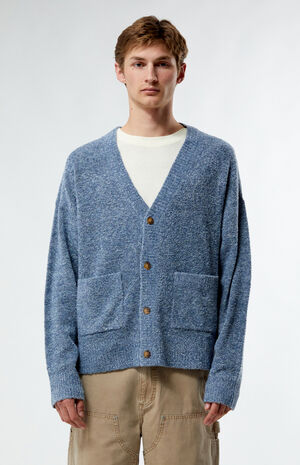 Pacsun Blue Heathered Cardigan | PacSun