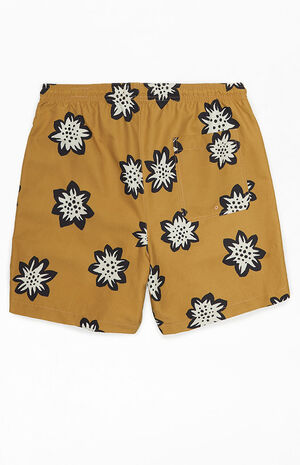 PacSun Neutral Floral 17" Swim Trunks | PacSun