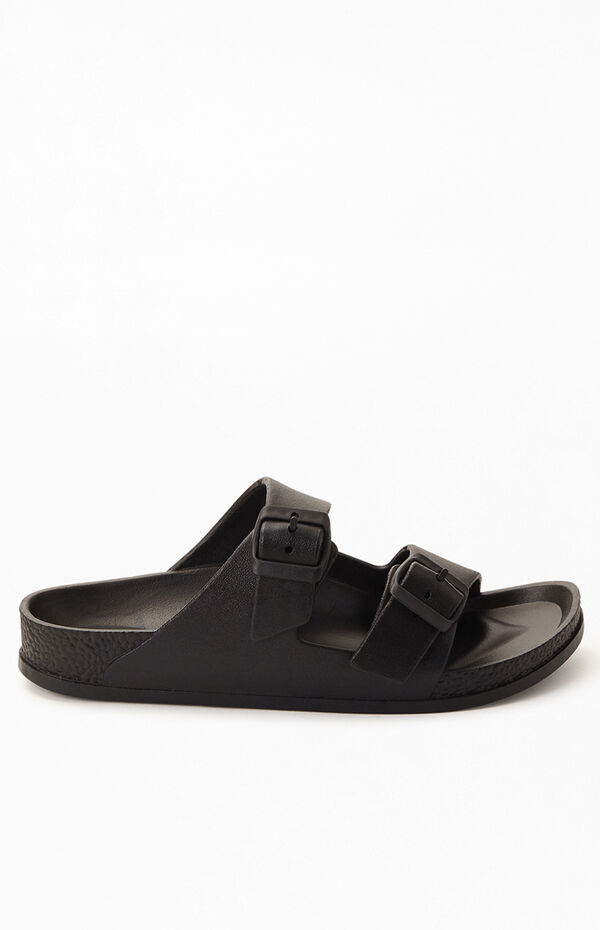 Pacsun Women's Rubber Double Buckle Slide Sandals | PacSun