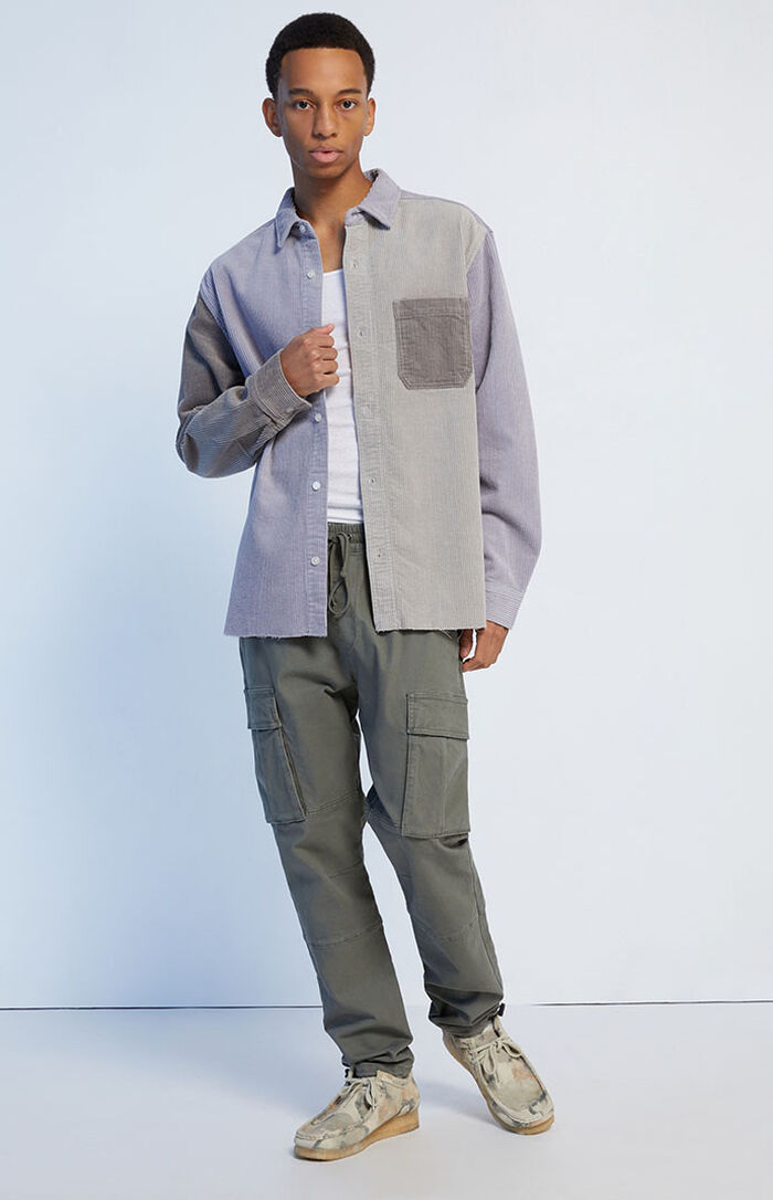 Pacsun Lavender Corduroy Shacket | PacSun