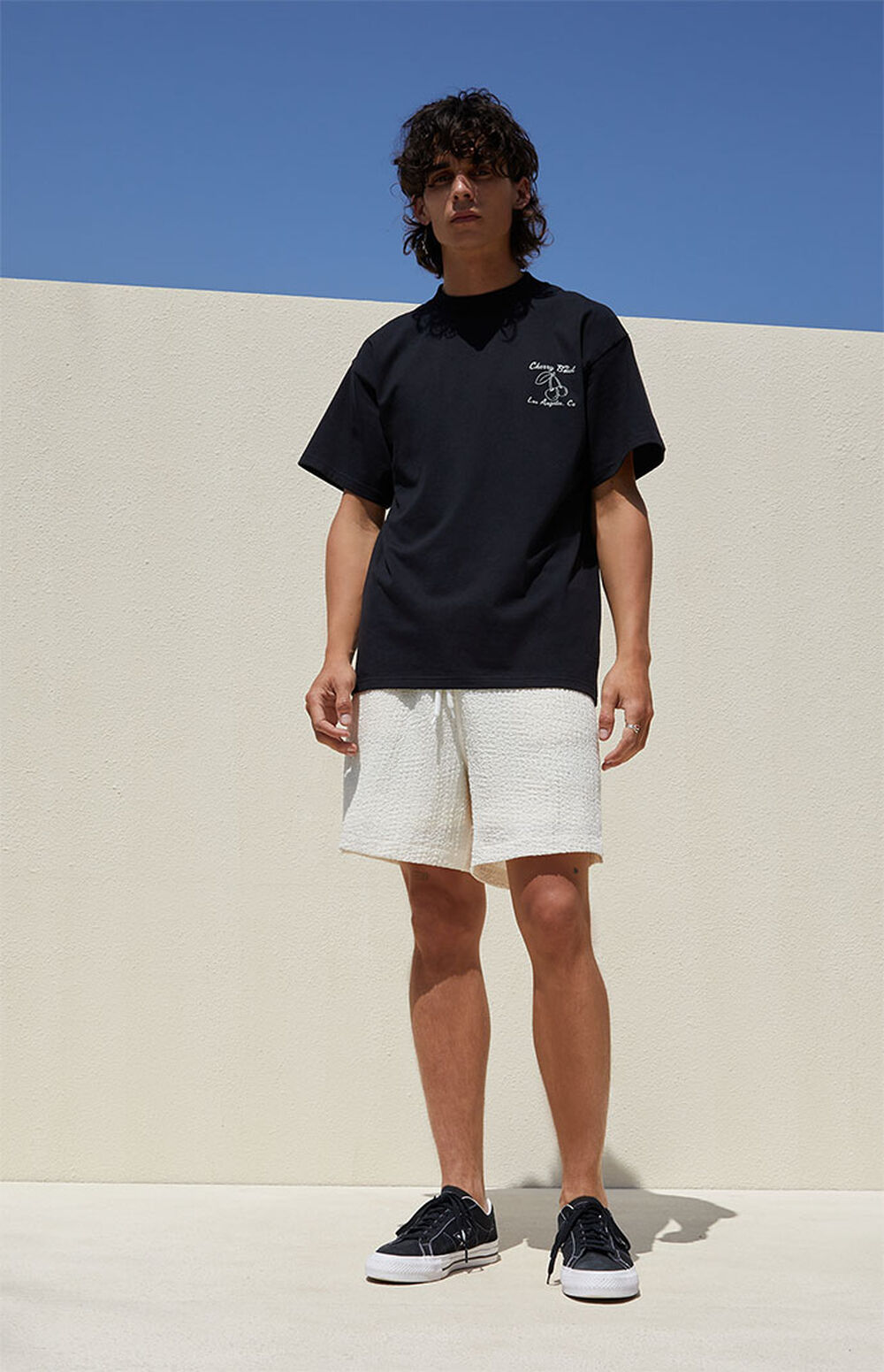 Pacsun Cream Textured Shorts | PacSun