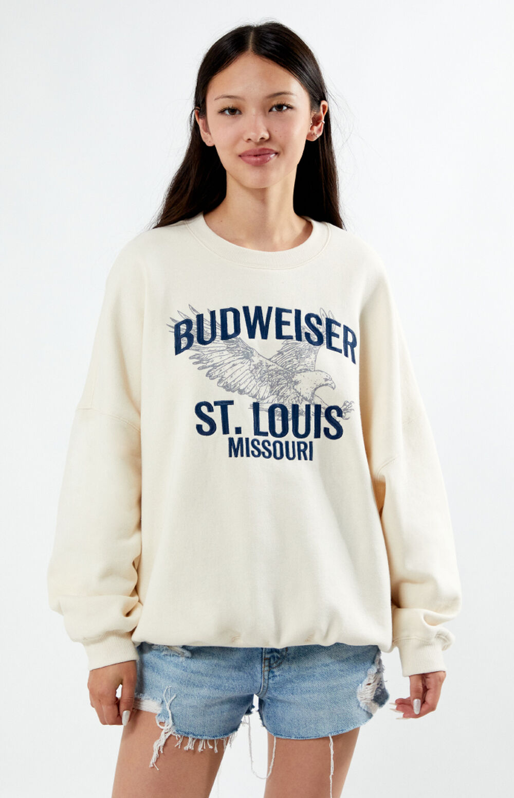 Budweiser By PacSun St. Louis Crew Neck Sweatshirt | Pacsun