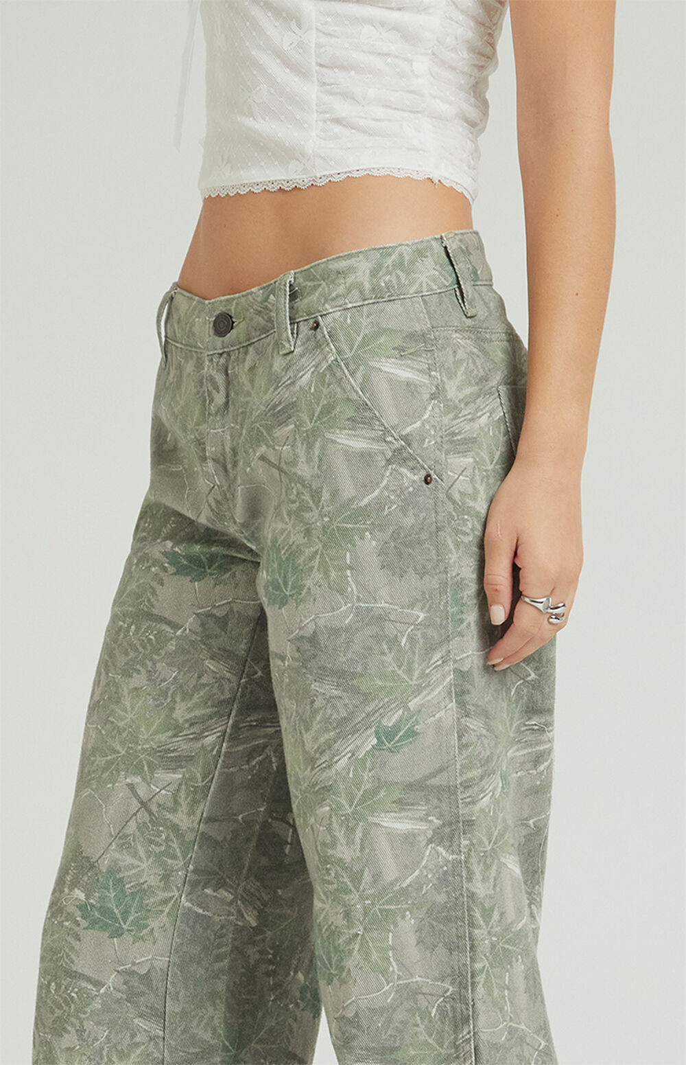 Pacsun Tree Camo Low Rise Baggy Pants | PacSun