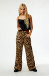Pacsun Leopard Pull-On Wide Leg Pants | PacSun