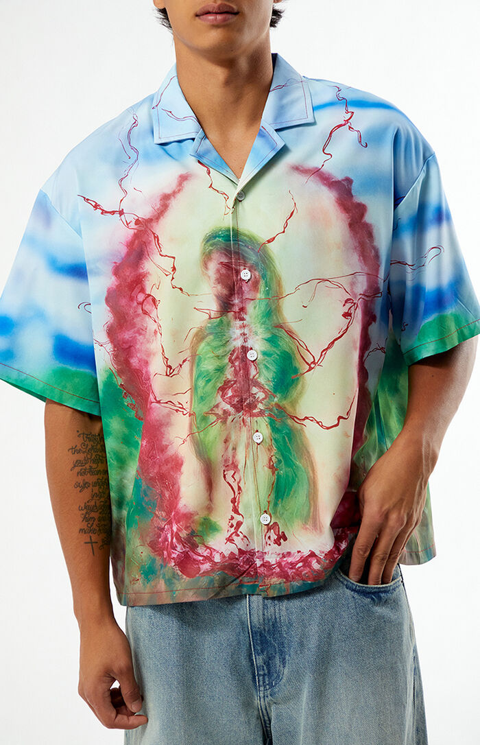 Hellion Sublimation Camp Shirt | Pacsun