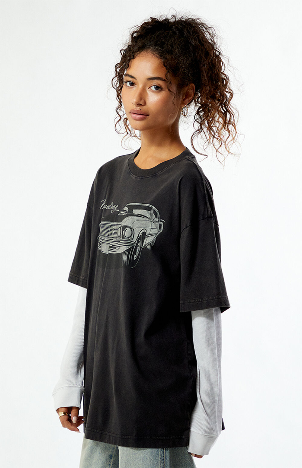 FORD Mustang Double Layered Long Sleeve T-Shirt | Pacsun
