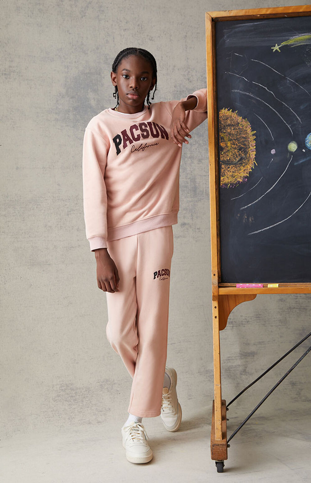Pacsun Kids Light Pink Straight Leg Sweatpants | PacSun