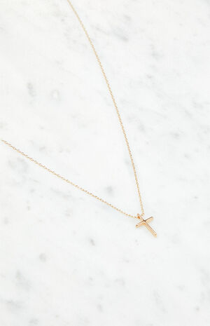Brandy Melville Gold Cross Necklace | PacSun