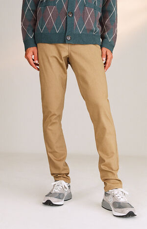 Pacsun Khaki Stacked Skinny Jeans | PacSun
