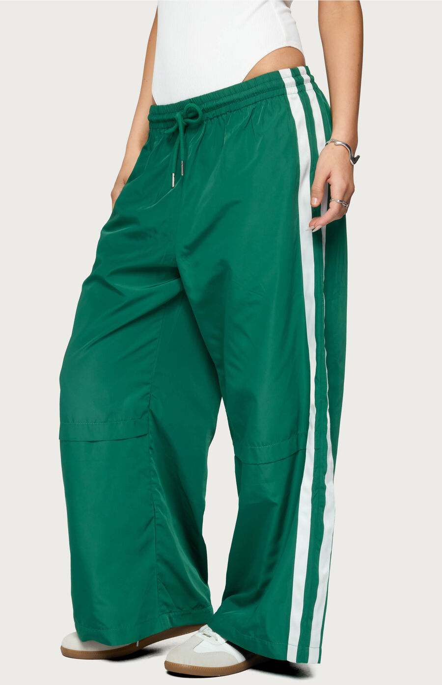 Edikted Petite Fauna Nylon Track Pants | Pacsun