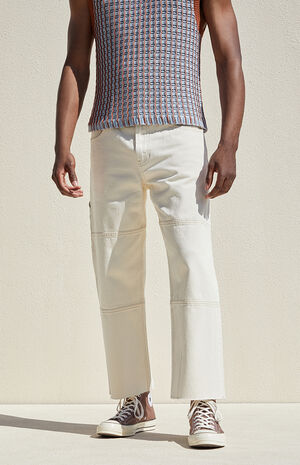 Pacsun Baggy Cream Pants | PacSun