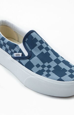 Vans Multi Checkerboard Classic Slip-On Stackform Sneakers | PacSun