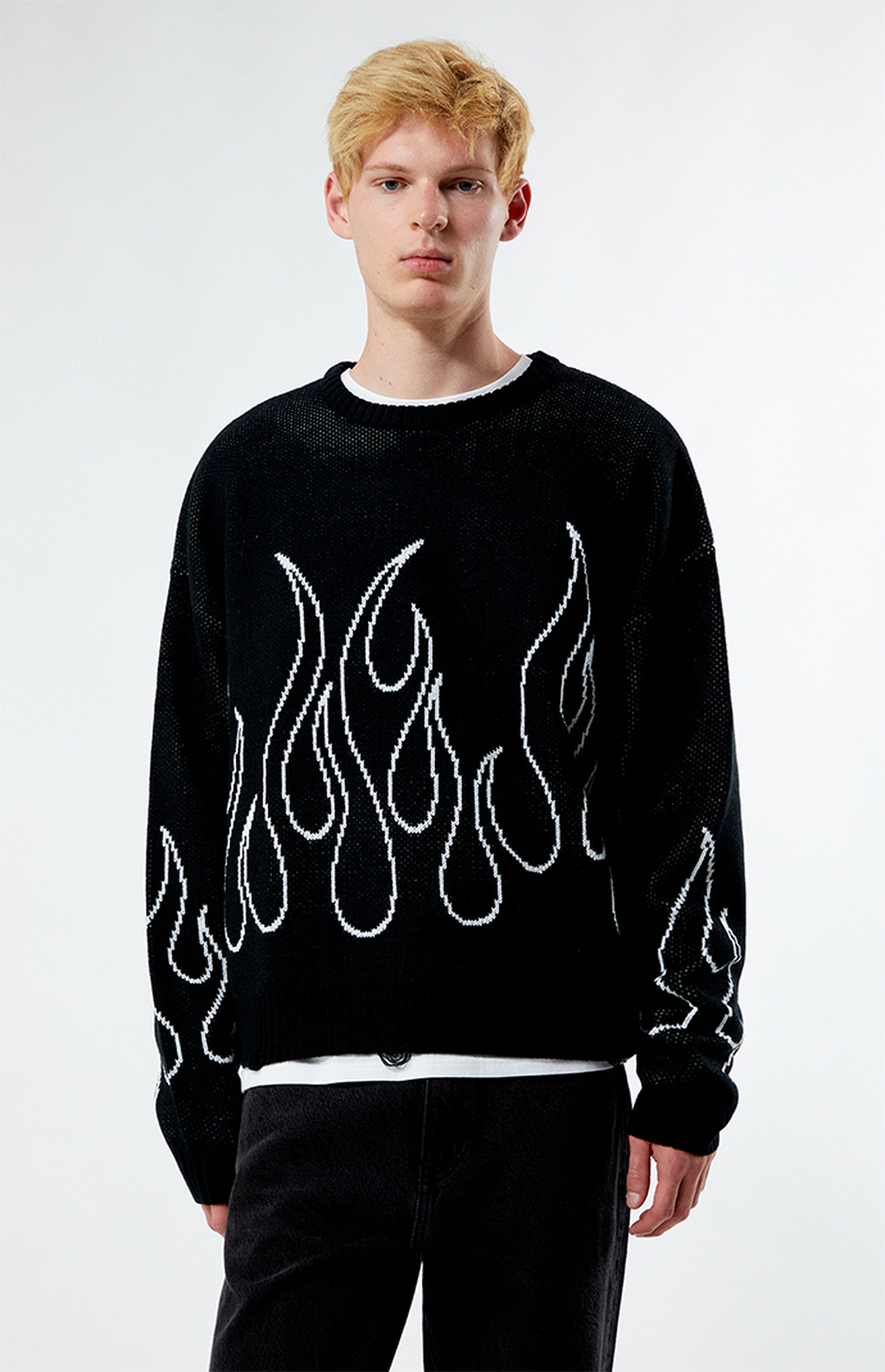 Pacsun Flame Cropped Sweater | PacSun