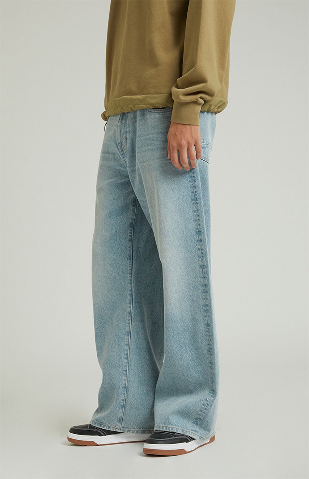 Pacsun Light Wash Extreme Baggy Jeans | Pacsun