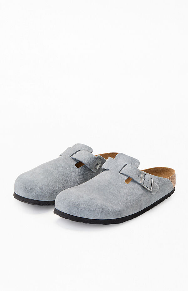 Birkenstock Boston Soft Footbed Clog Blue Grey | Pacsun