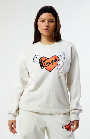 Kewpie Logo Heart Crew Neck Sweatshirt | PacSun