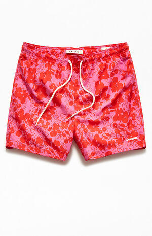 PacSun Floral Outline 15" Swim Trunks | PacSun