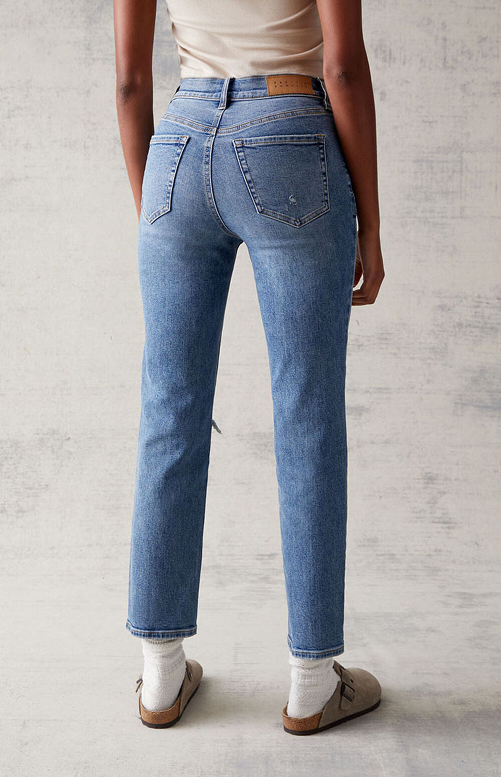 PacSun Medium Blue Stretch Vintage Skinny Jeans | PacSun