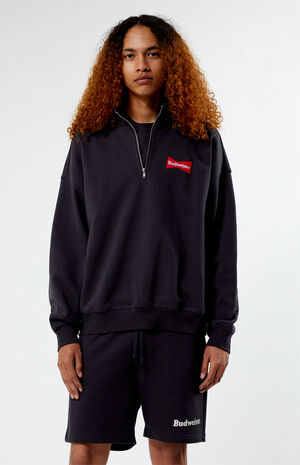 Budweiser By PacSun Quarter Zip Ribbon Sweatshirt | PacSun