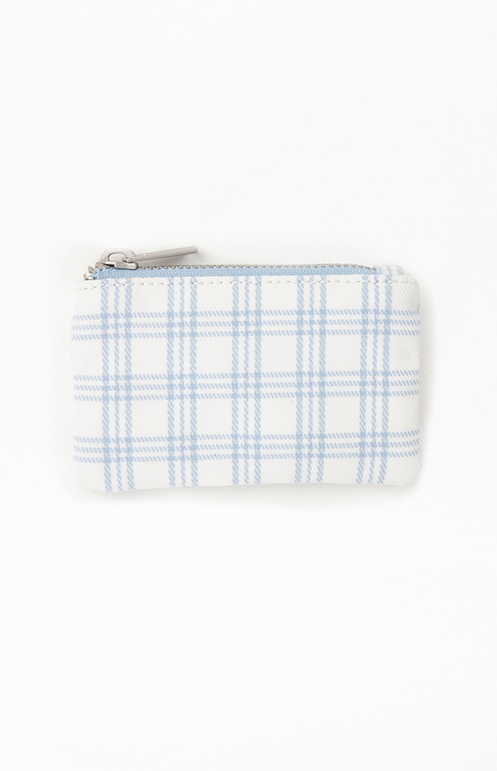 John Galt Blue Plaid Coin Purse | PacSun