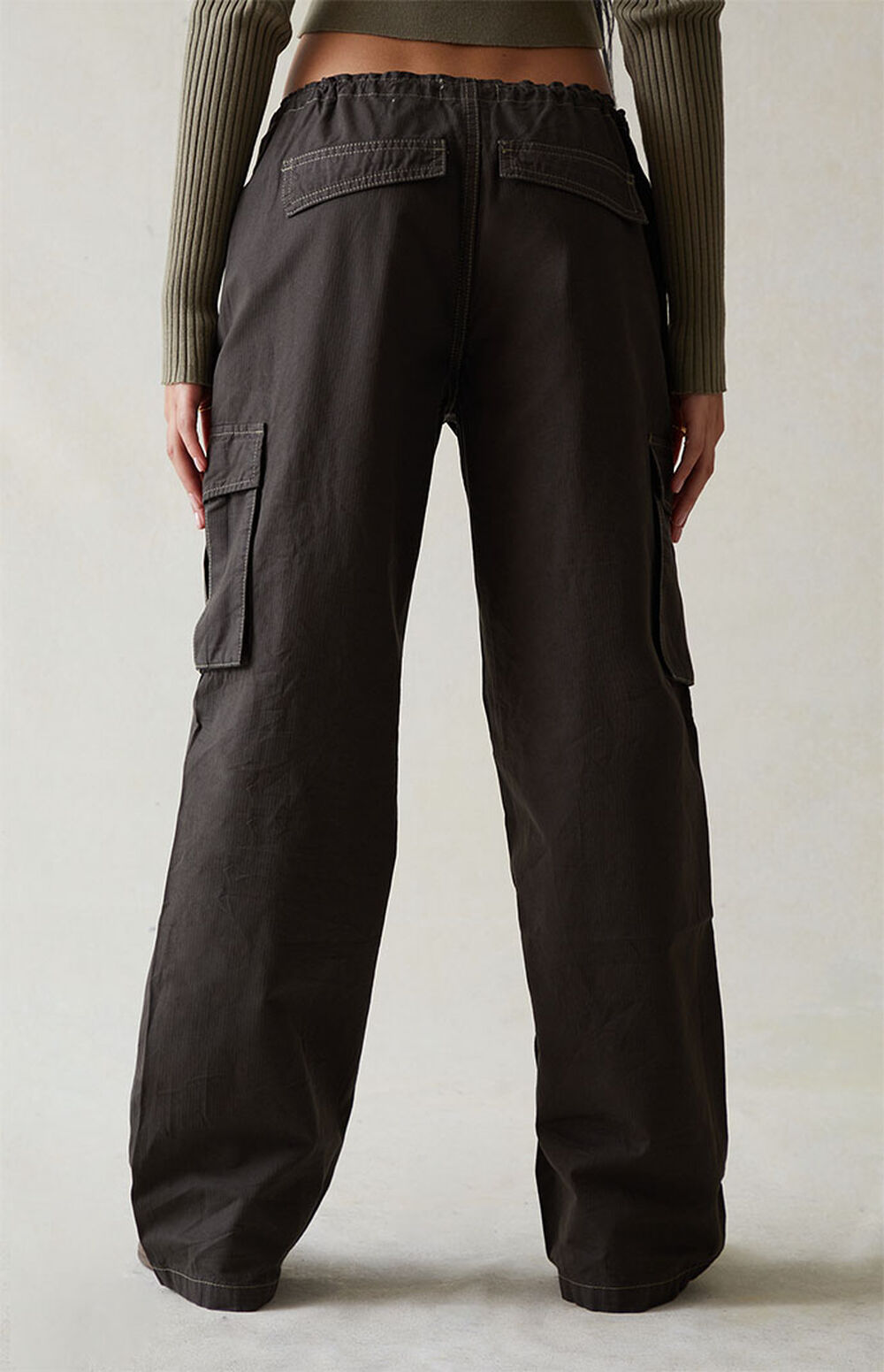 Pacsun Green Low Rise Drawstring Utility Cargo Pants | PacSun