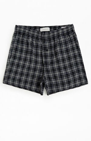 Pacsun Blue Plaid Boxer Shorts | PacSun