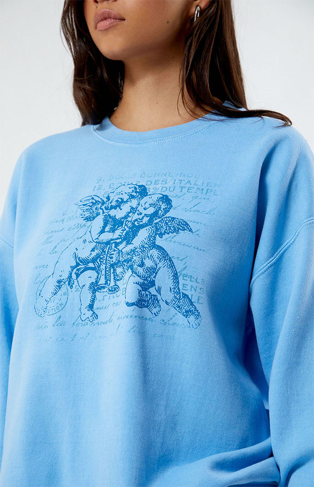 Golden Hour Angel Trumpets Crew Neck Sweatshirt | PacSun