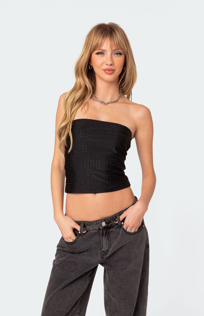 Edikted Soul Rhinestone Tube Top | PacSun
