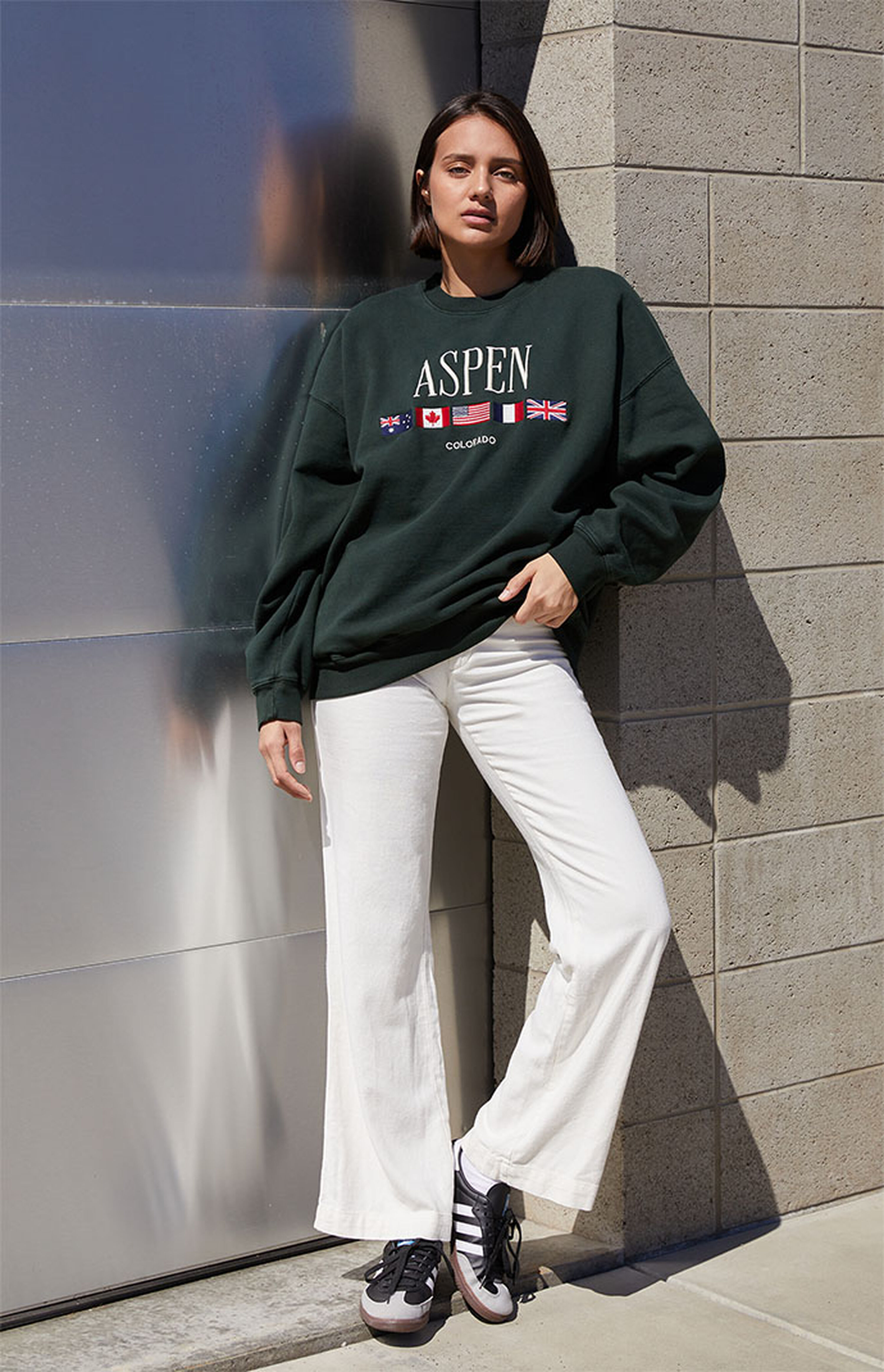 John Galt White Eloise Wide Leg Pants | Pacsun