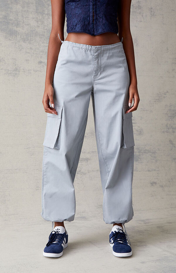 Pacsun Gray Cargo Pull-On Pants | Pacsun