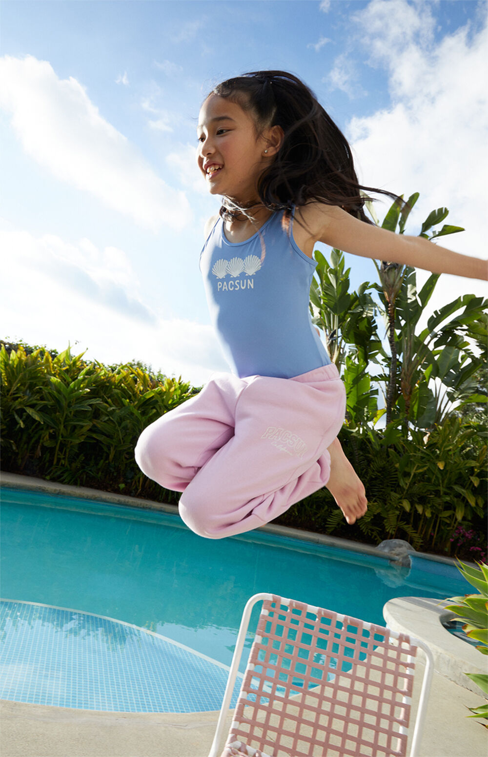 Pacsun Kids Eco Cornflower One Piece Swimsuit | PacSun