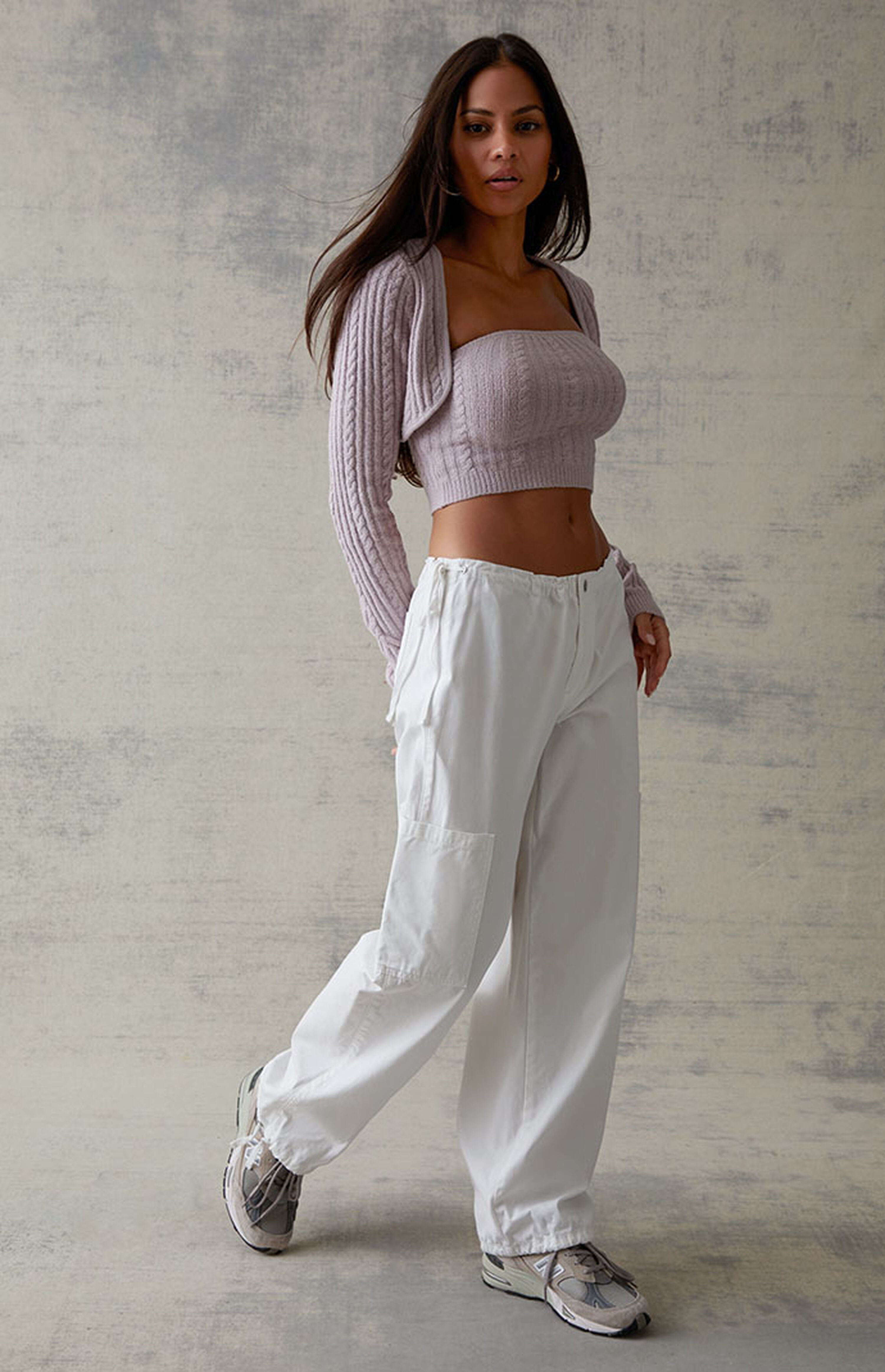 Pacsun White Cargo Parachute Pants | Pacsun