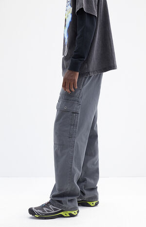 Pacsun Dark Gray Baggy Ripstop Cargo Pants | PacSun