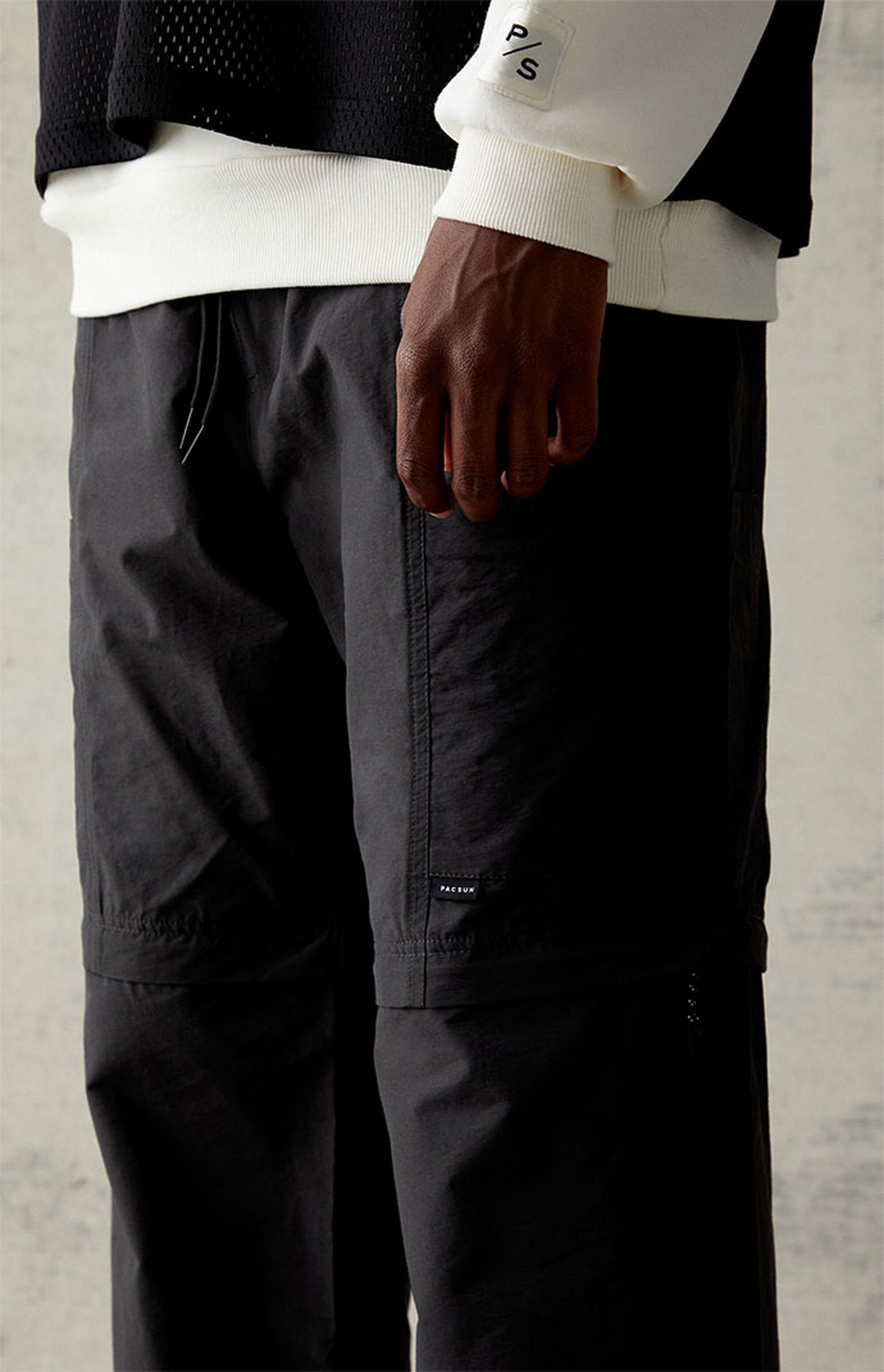 Pacsun Black Zip Off Baggy Cargo Pants | PacSun
