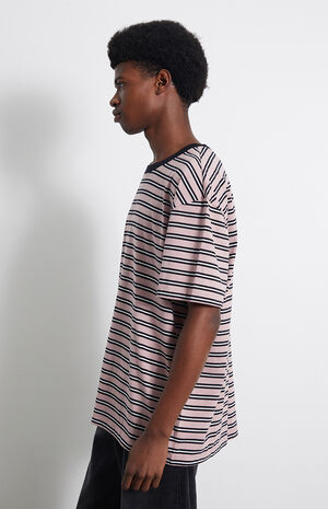 PacCares Tan Yarn Dyed Striped T-Shirt | PacSun