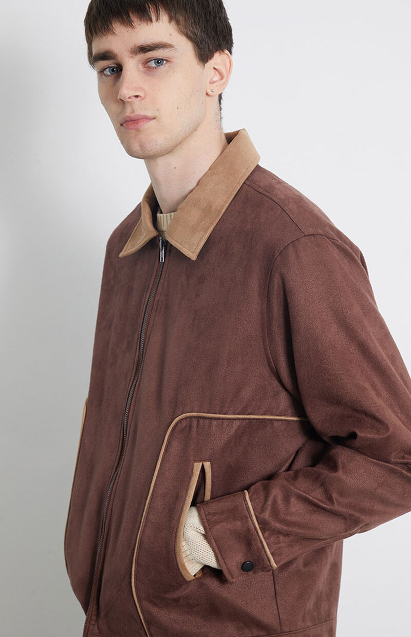 PacSun Western Suede Gas Jacket | PacSun