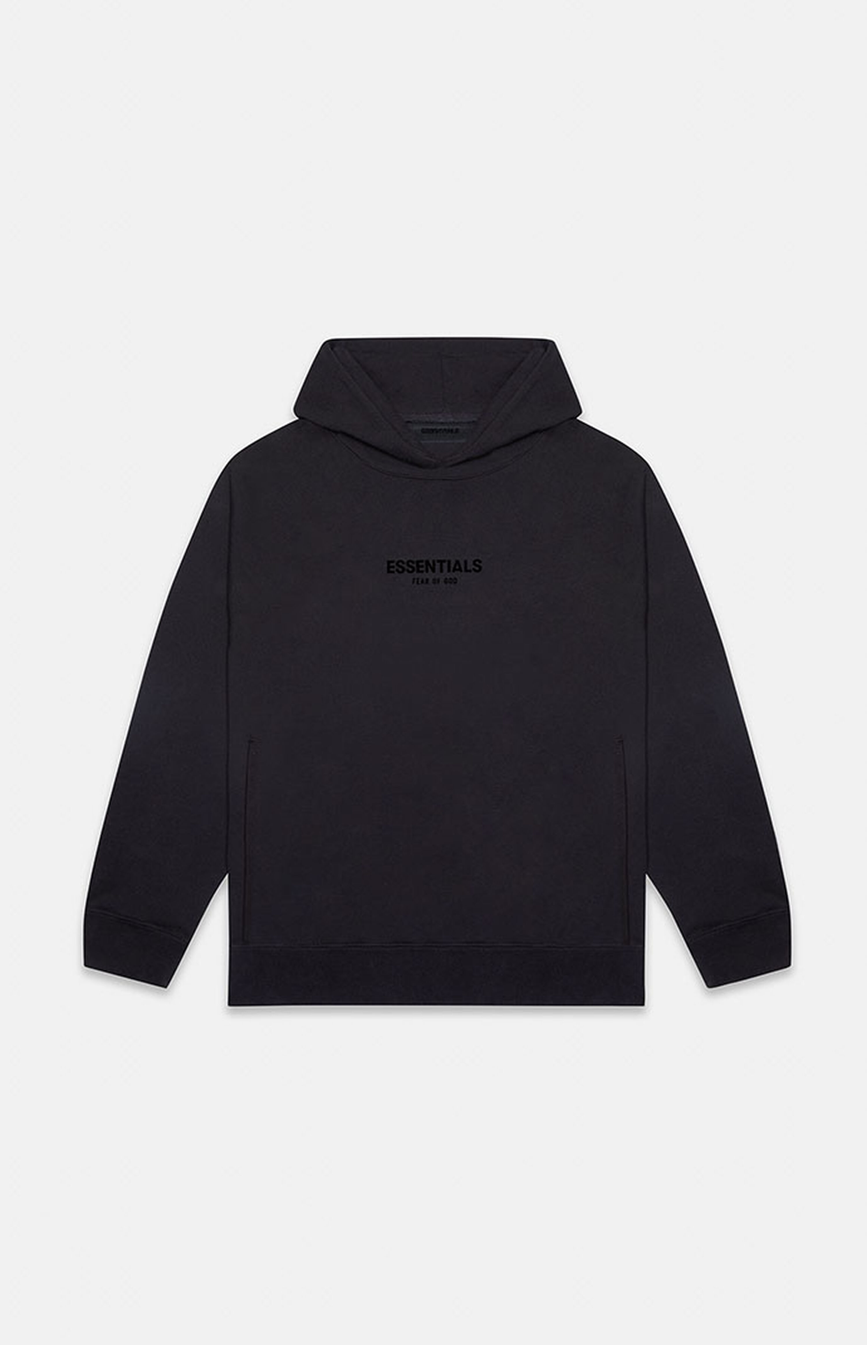 Fear of God ESSENTIALS Jet Black Hoodie | Pacsun