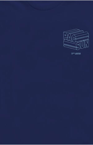 Blue PacSun 3D Logo T-Shirt | PacSun