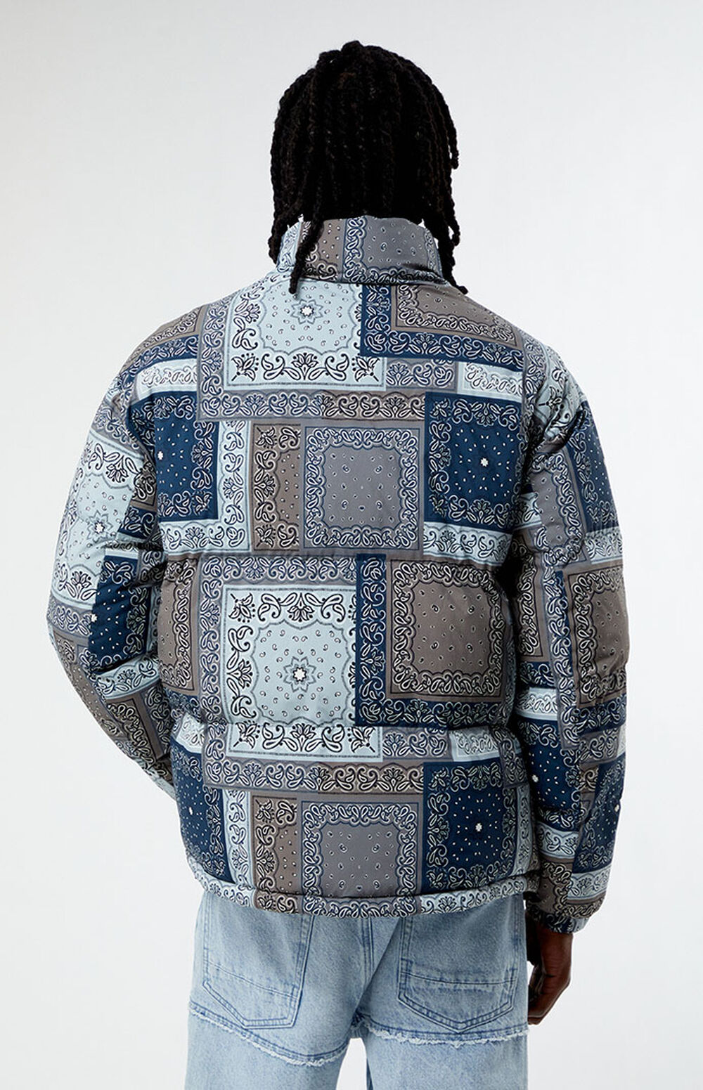 Pacsun Patchwork Paisley Puffer Jacket | Pacsun