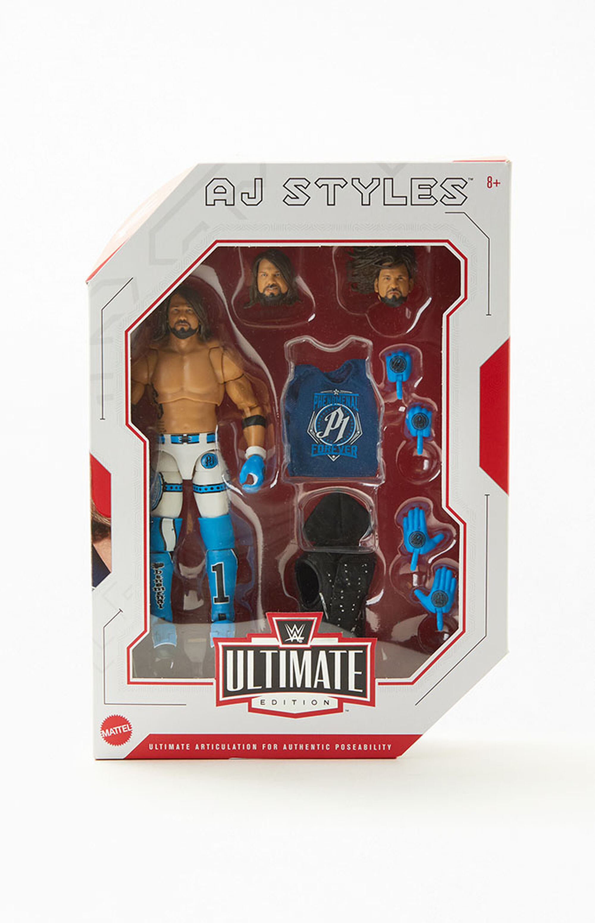 Mattel Ultimate Edition 16: AJ Styles Action Figure Set | Pacsun