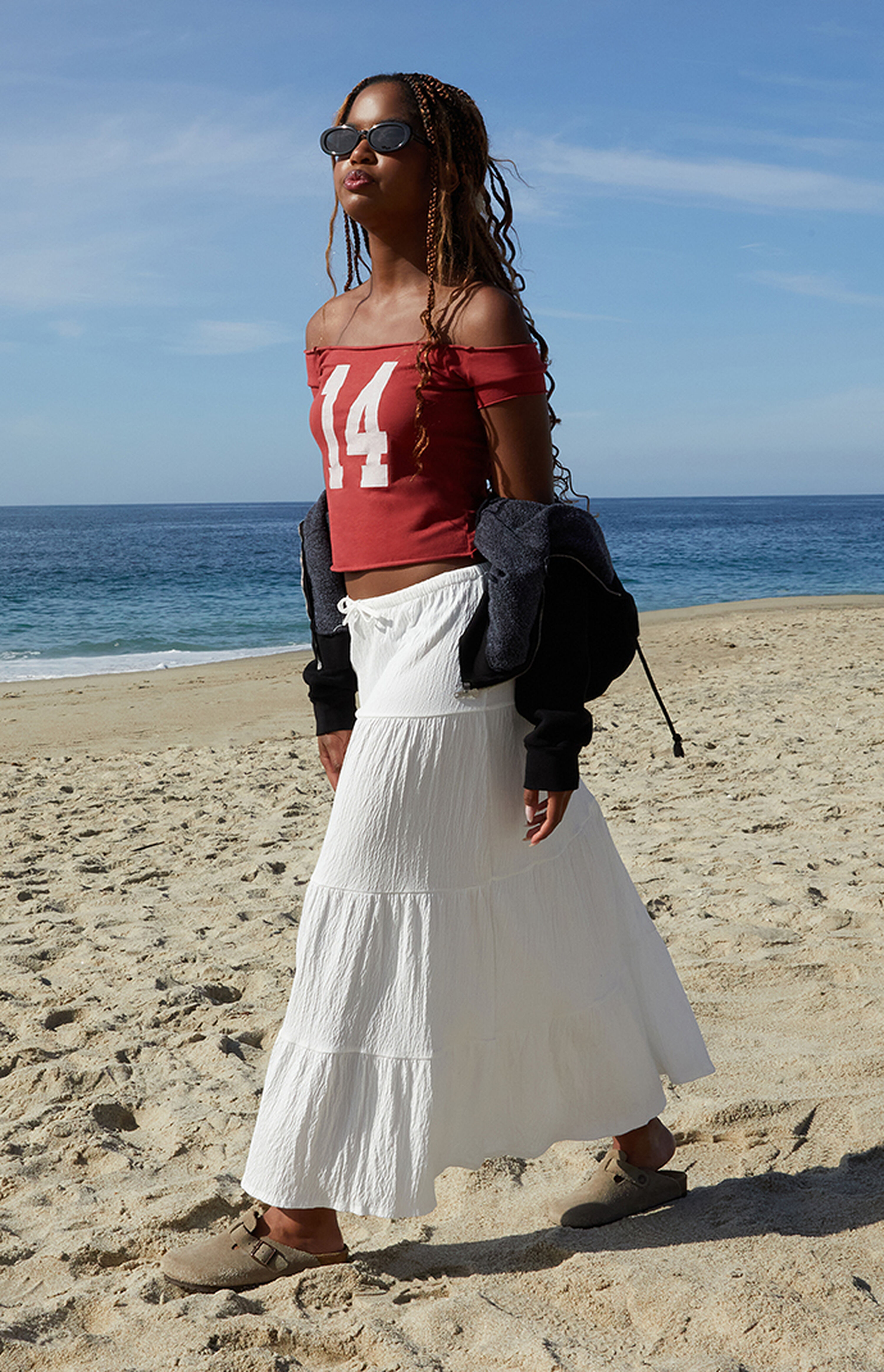 John Galt 14 Bonnie Off-The-Shoulder Crop Top | Pacsun