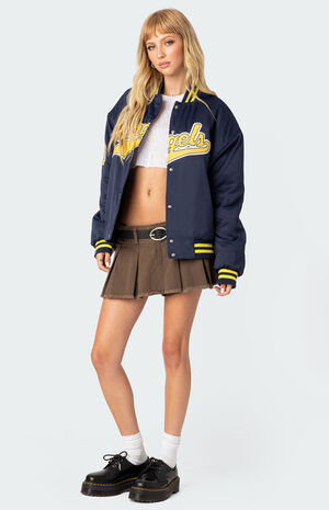 Edikted Angels Oversized Baseball Jacket | PacSun